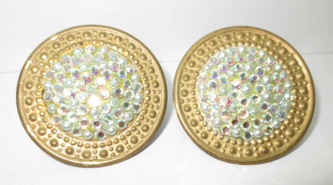 Vintage RICHARD KERR Signed Huge Aurora Borealis Swarovski Crystal ...