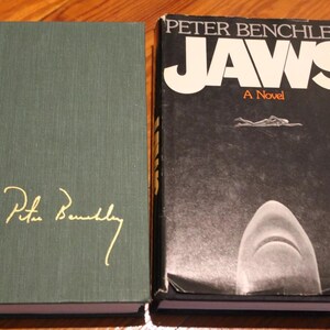RARE Early Print 1974 JAWS W/ Dustcover & the DEEP 2 Books Peter ...