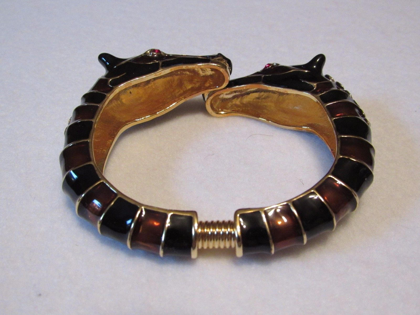 Vintage KENNETH LANE KJL Signed Black Enamel Rhinestone Horse - Etsy