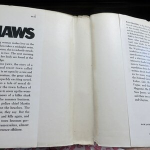 RARE Early Print 1974 JAWS W/ Dustcover & the DEEP 2 Books Peter ...