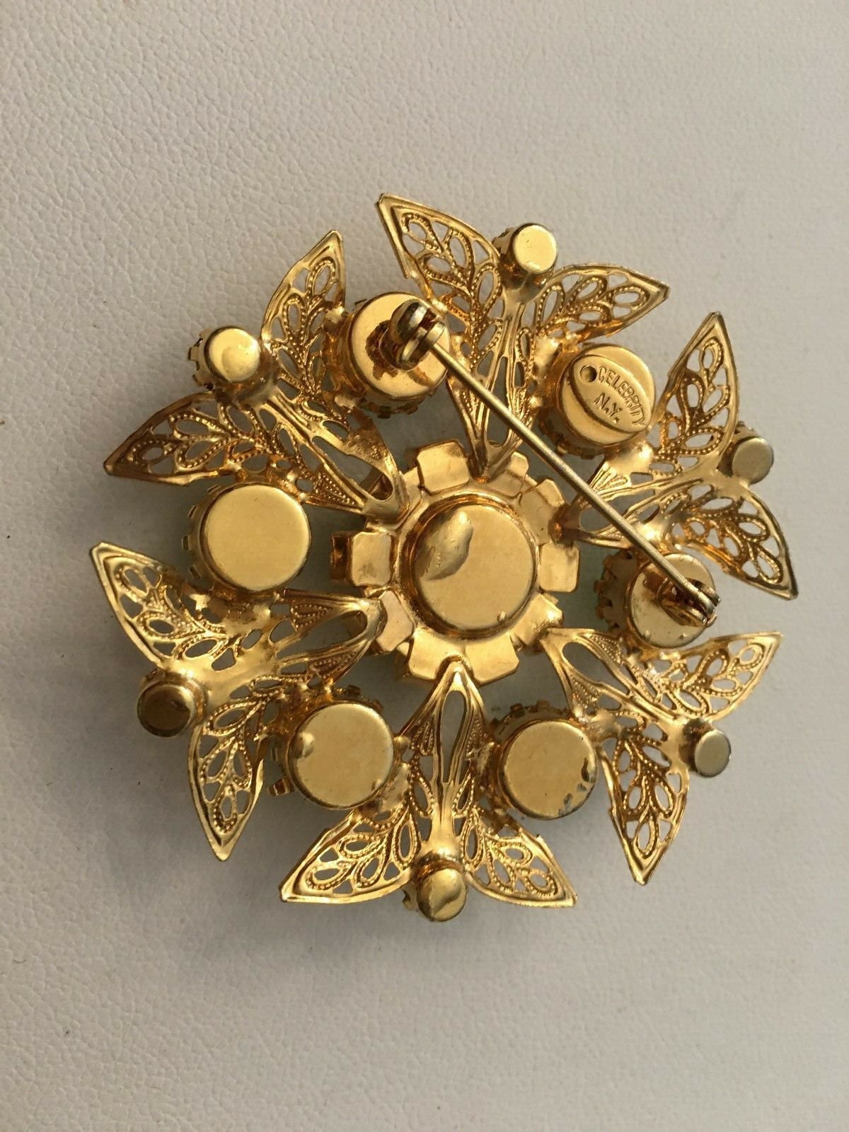 Vintage Signed Celebrity NY Designer Signed Gold Plated & - Etsy