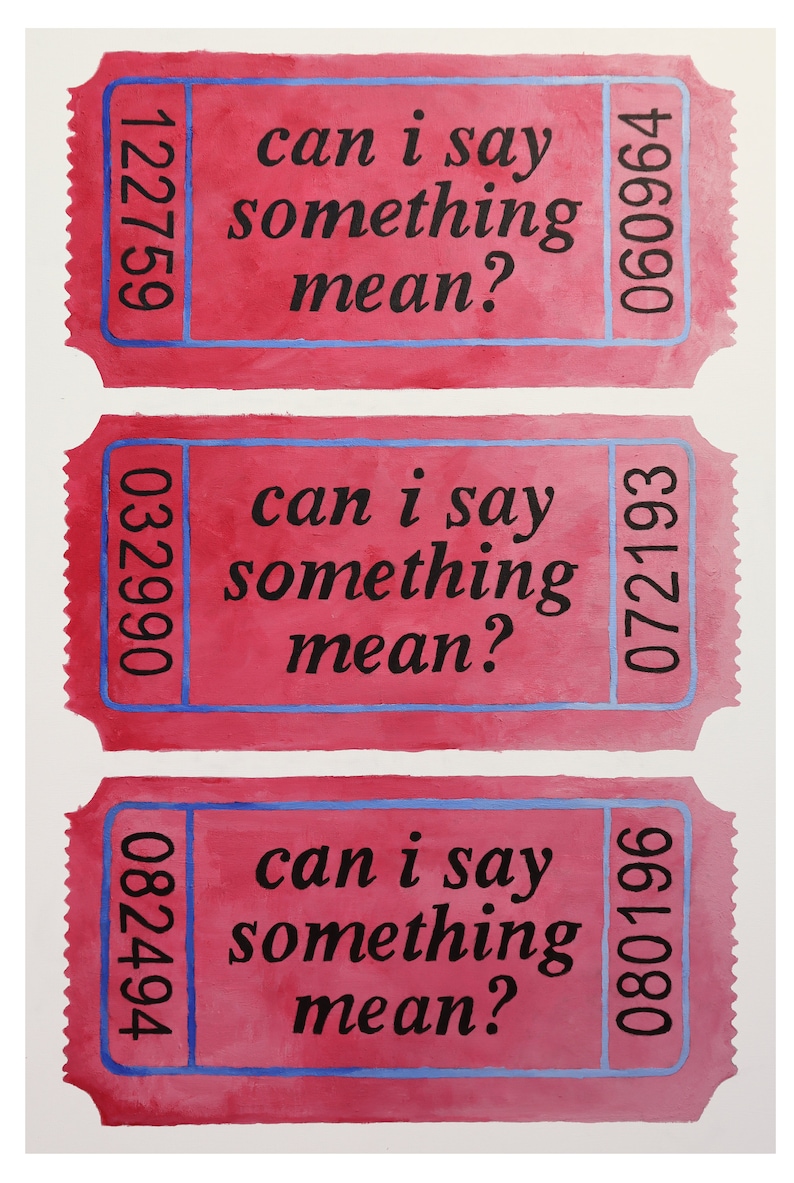Can I Say Something Mean? Tickets, Poster of Painting by Sally Darr ...