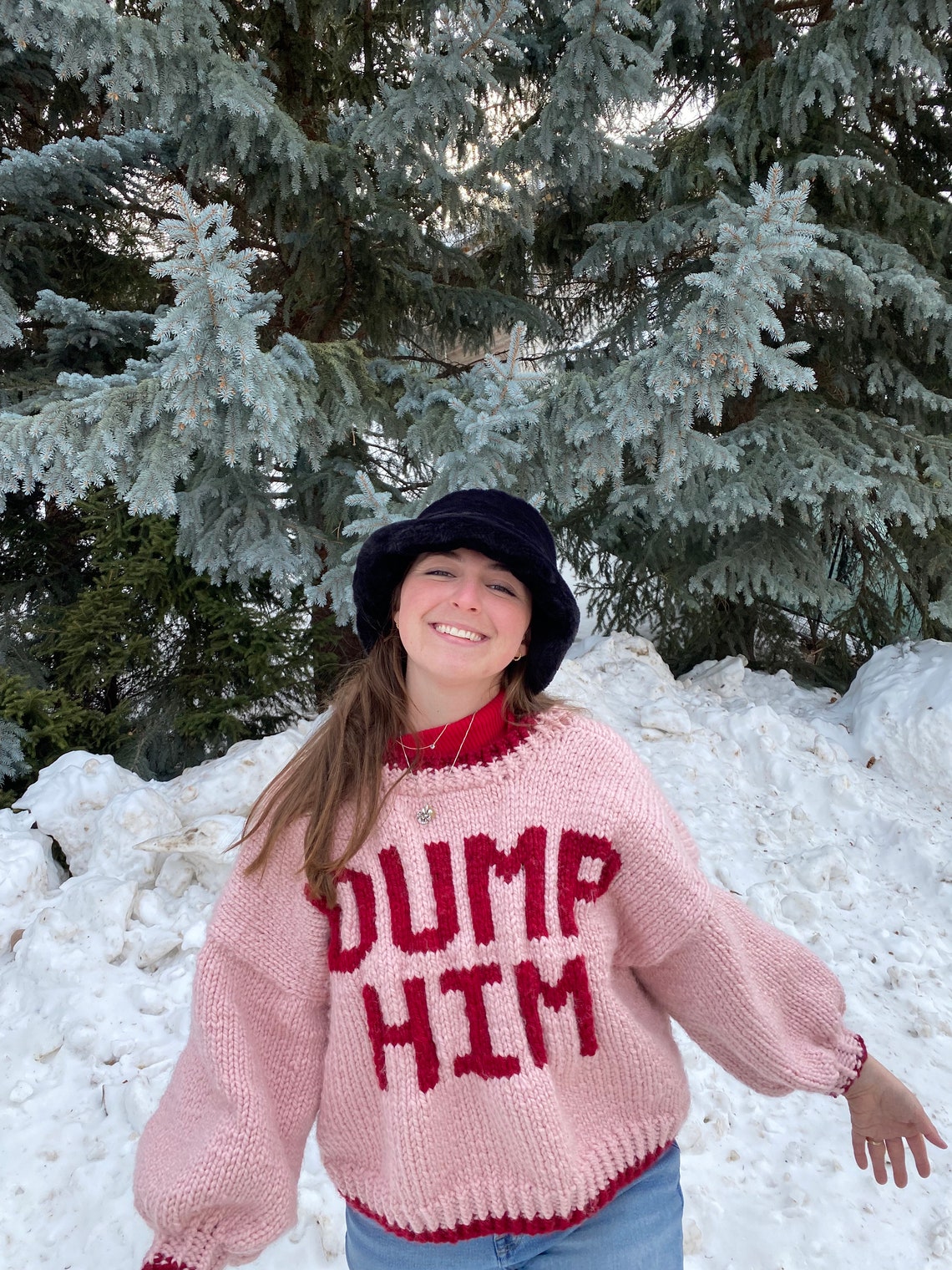 DUMP HIM Sweater Pattern | Etsy