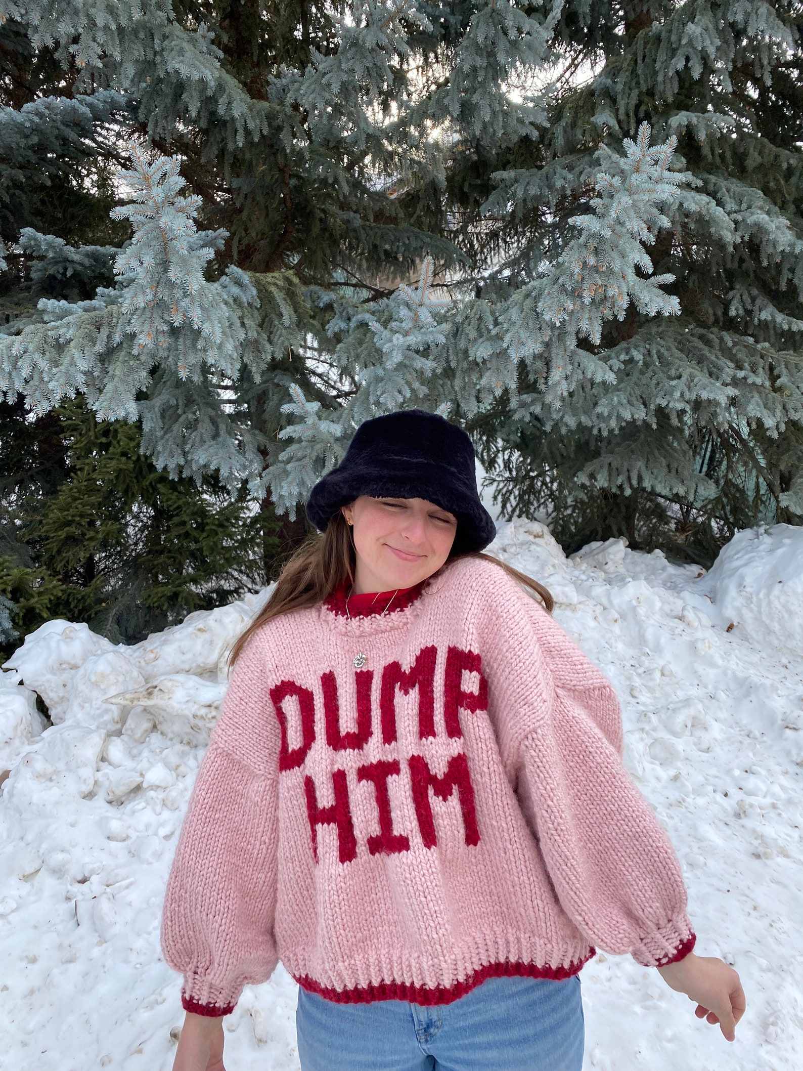 DUMP HIM Sweater Pattern - Etsy