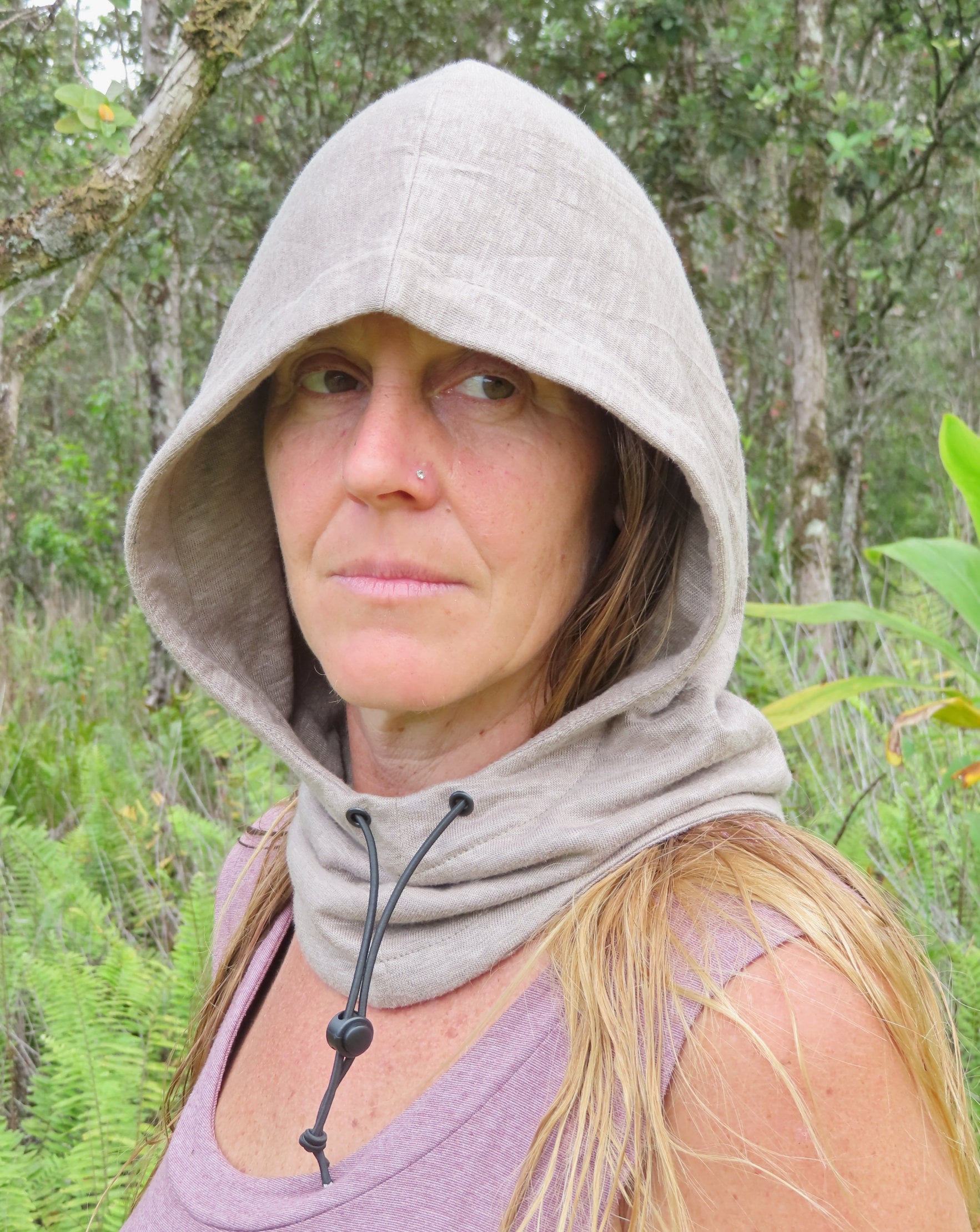 EMF Protection Hood Microwave Shielding Hood Pure Linen and Silver ...