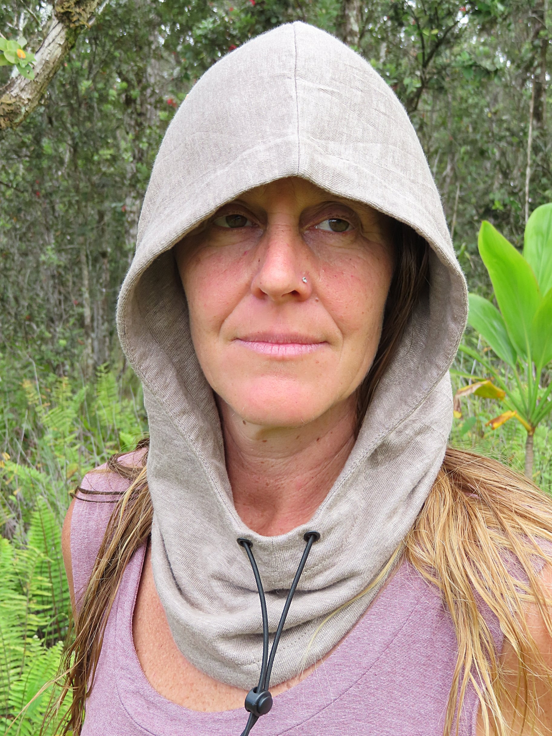 EMF Protection Hood Microwave Shielding Hood Pure Linen and Silver ...