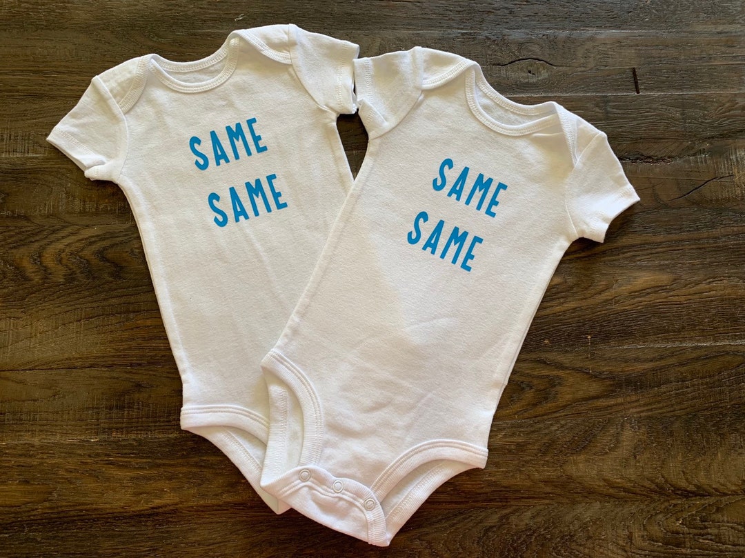 Same Same but Different Twin Onesies - Etsy