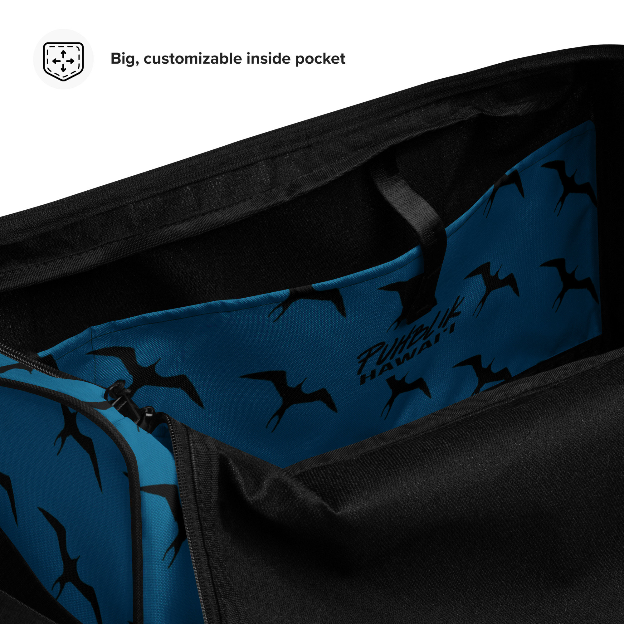 Iwa Bird Allover Print Duffle Bag | Hawaiian Design | Spacious ...