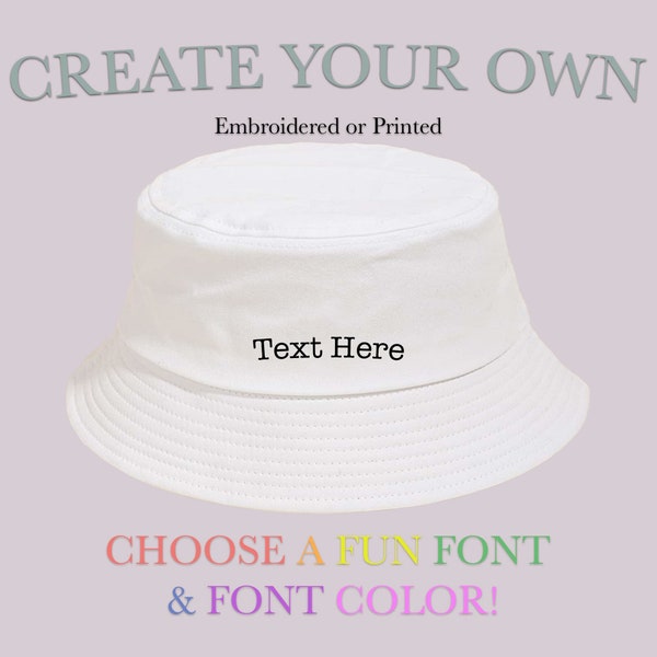 Custom Bucket Hat - Etsy