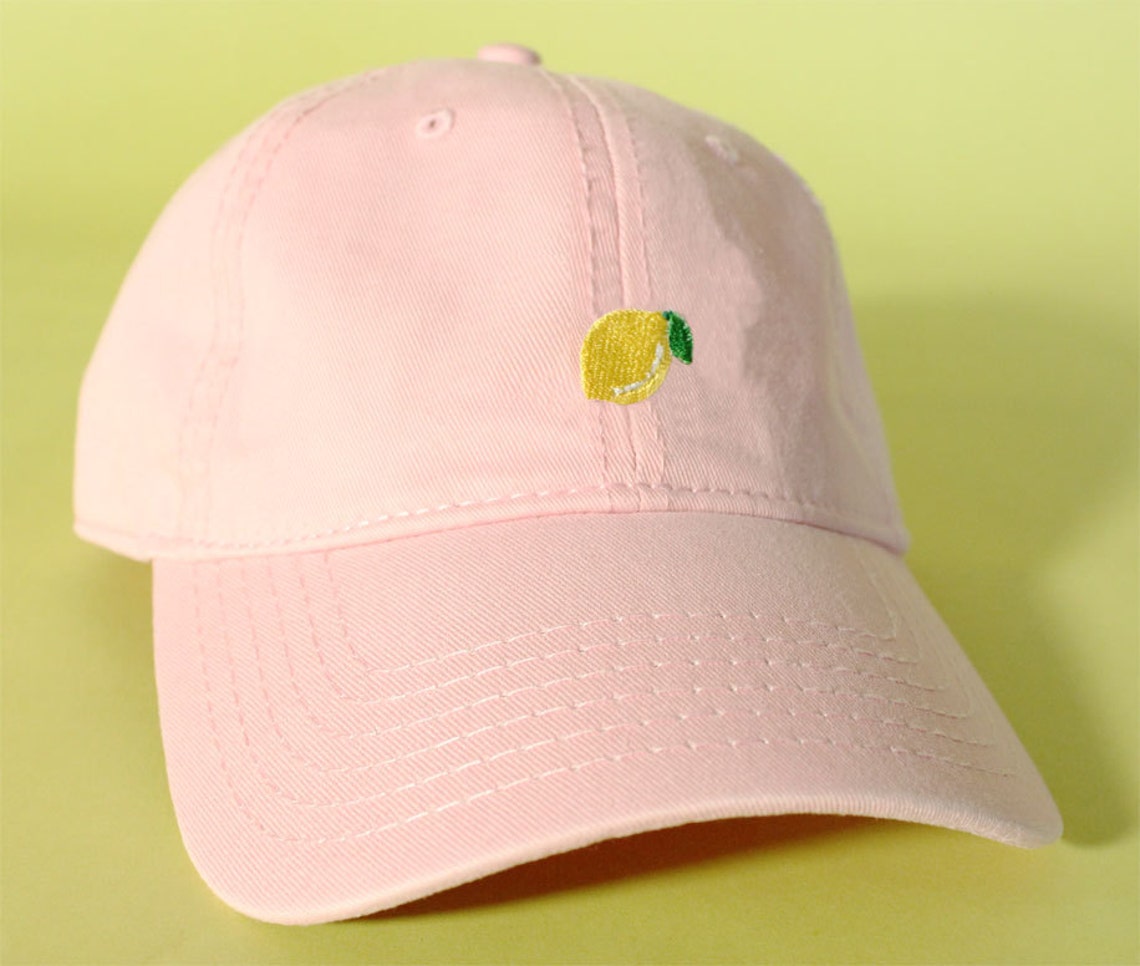 NEW Lemon Baseball Hat Dad Hat Low Profile White Pink Black Casquette ...
