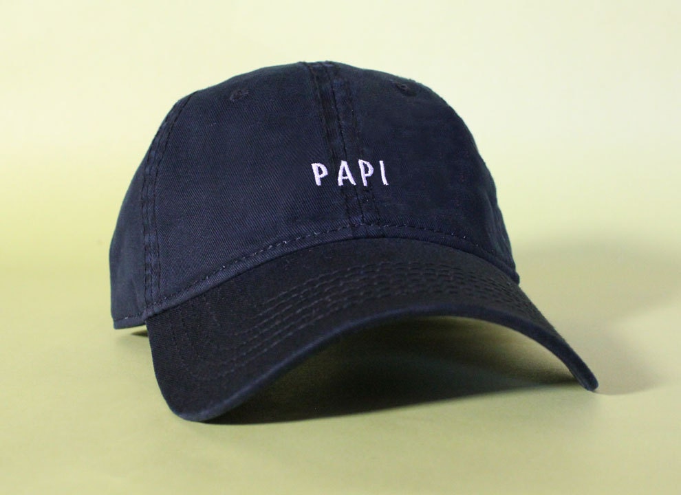 NEW Papi Baseball Hat Dad Hat Low Profile White Pink Black Casquette ...