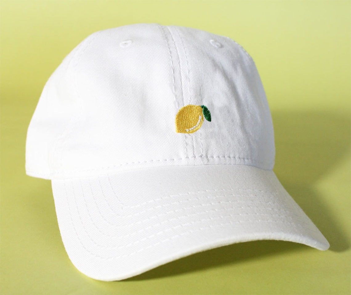 NEW Lemon Baseball Hat Dad Hat Low Profile White Pink Black Casquette ...