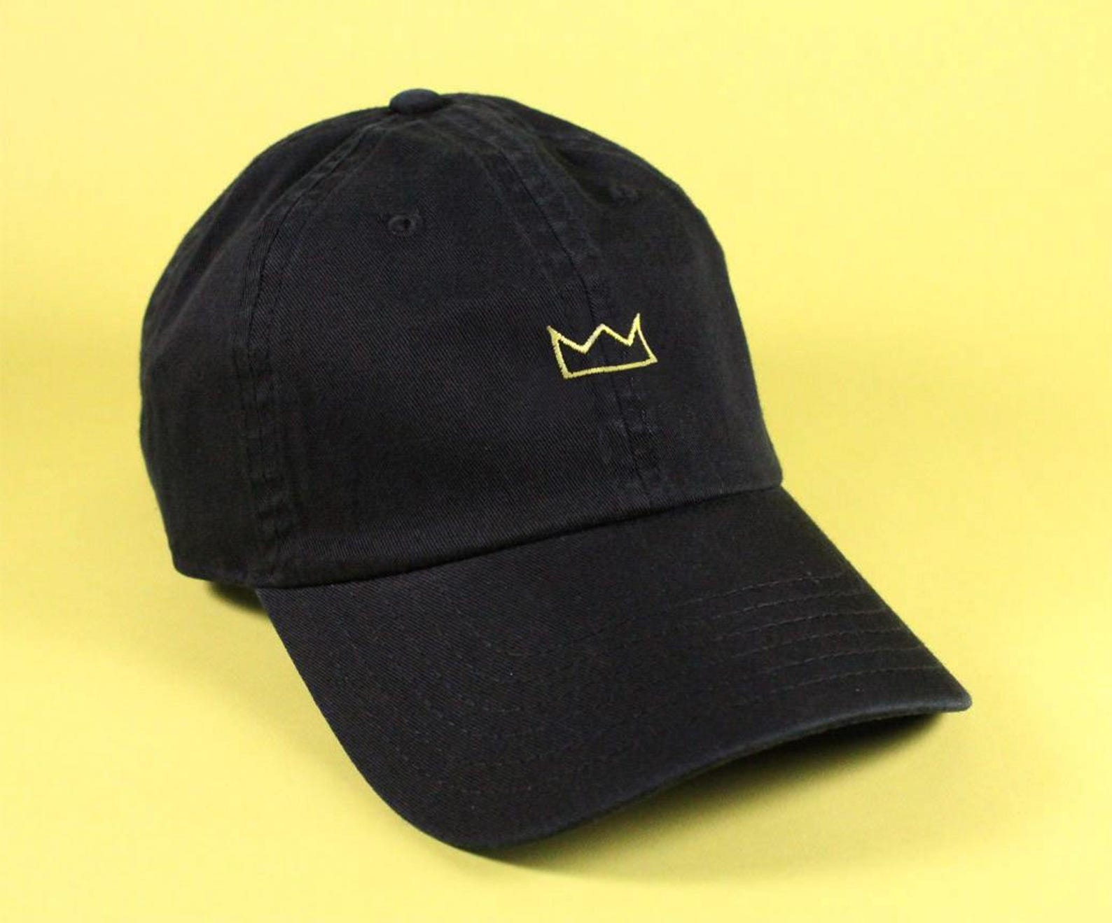 Gold Crown Baseball Hat Dad Hat Low Profile White Pink Black - Etsy