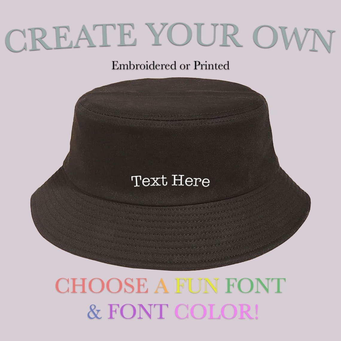 Personalized Bucket Hat Custom Summer Bucket Hat Unisex - Etsy