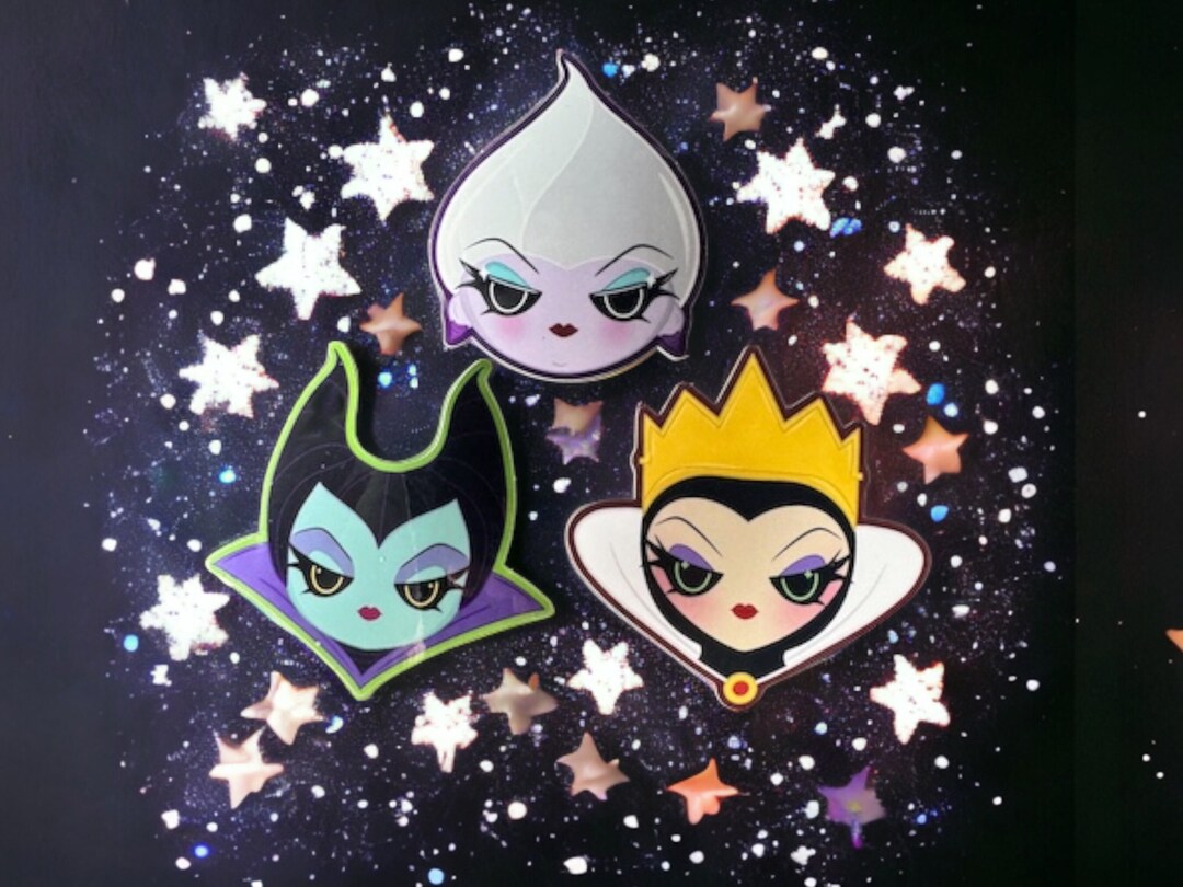 Disney Villains Trio 01 - Vinyl / Glossy Stickers - Etsy