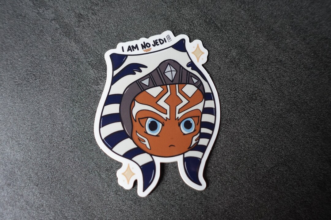 Grumpy Ahsoka - Vinyl Sticker - Etsy