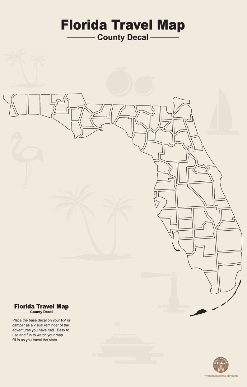 Alaska Decal Sticker Travel Map for Rv's and Campers - Etsy