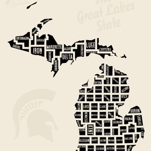 Michigan Decal - Sticker Travel Map for Rv's and Campers - Etsy