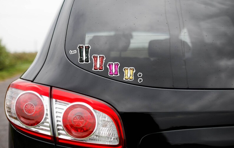 Rain Boots Family Decal Family Car Decal Vehicle Decal - Etsy