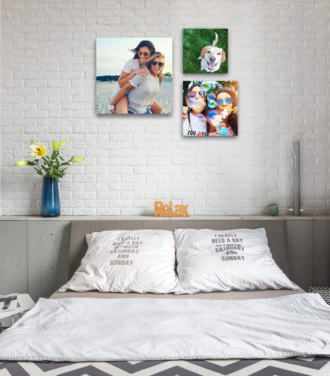 Custom Photo Tile, Set of Three Photo Tiles - Etsy