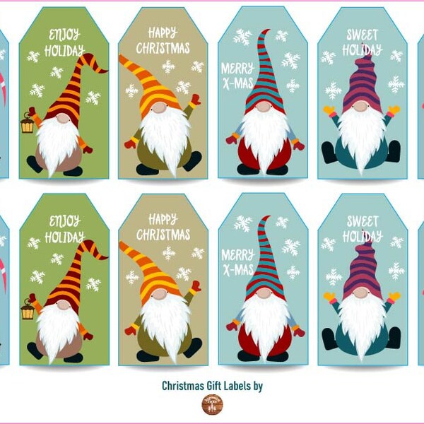 Gnome Gift Tags - 60+ Gift Ideas for 2024