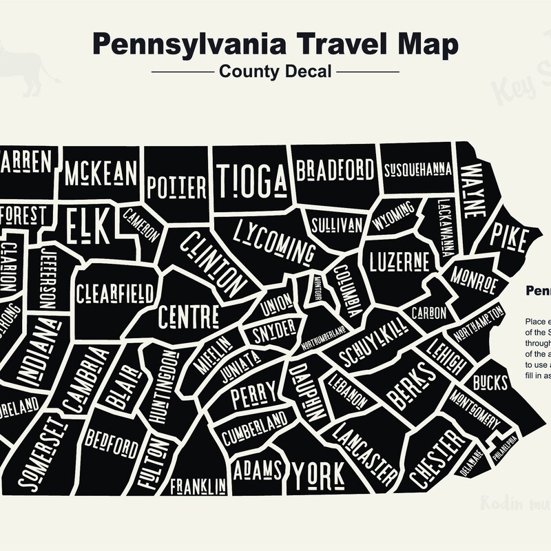 Pennsylvania Decal - Etsy