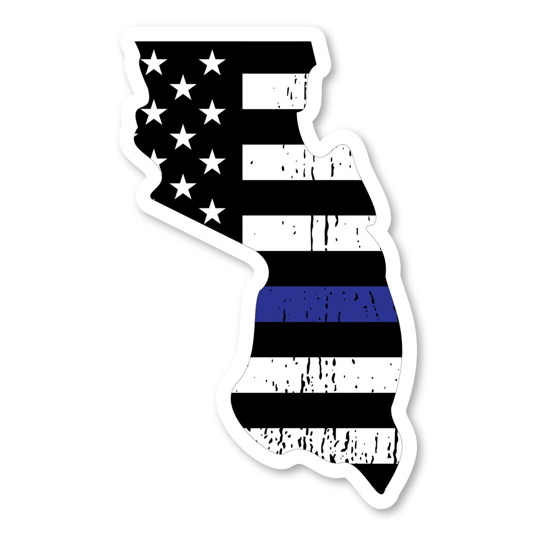 State of New Jersey Thin Blue Line Decal - Etsy