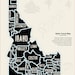 Idaho State Decal - Sticker Travel Map for Rv's and Campers - Etsy