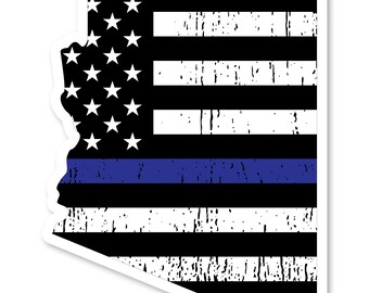 State of Michigan Thin Blue Line Decal - Etsy