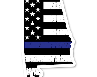 State of Michigan Thin Blue Line Decal - Etsy