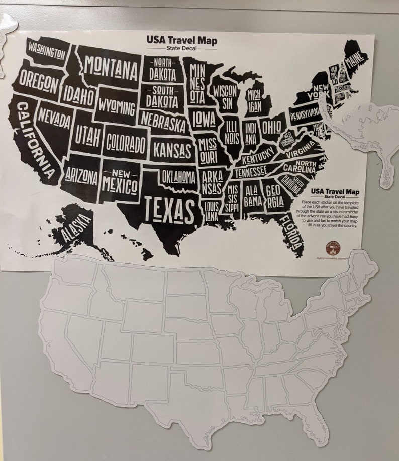 USA Magnet - Travel Map for Rv's and Campers - Etsy