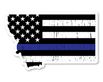State of Michigan Thin Blue Line Decal - Etsy