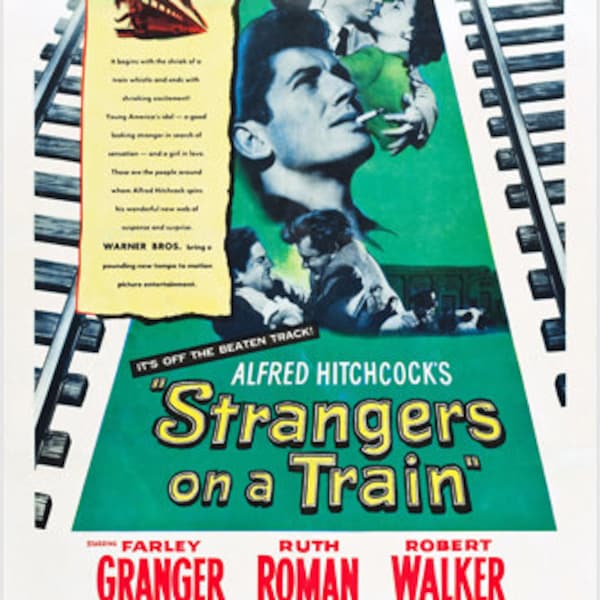 Strangers on a Train Poster - Etsy