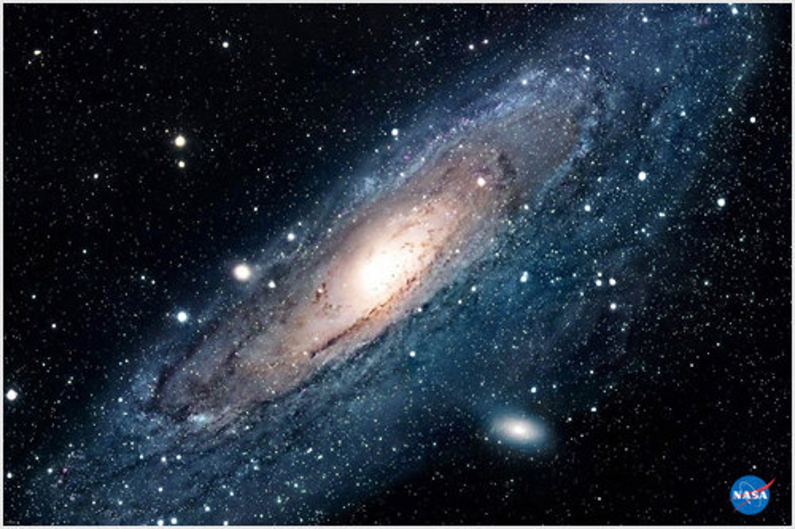 Hubble Telescope Andromeda Galaxy Poster Lights Stars Outer Space ...