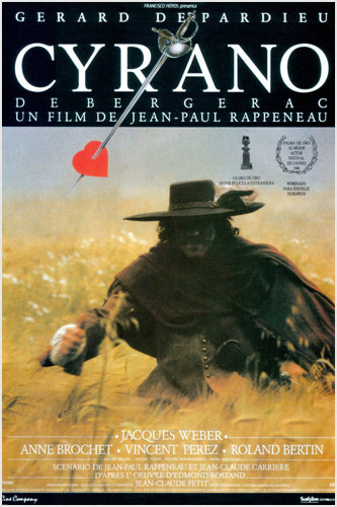 Decorative 1990 French Period Comedy-drama Foreign Film Cyrano - Etsy