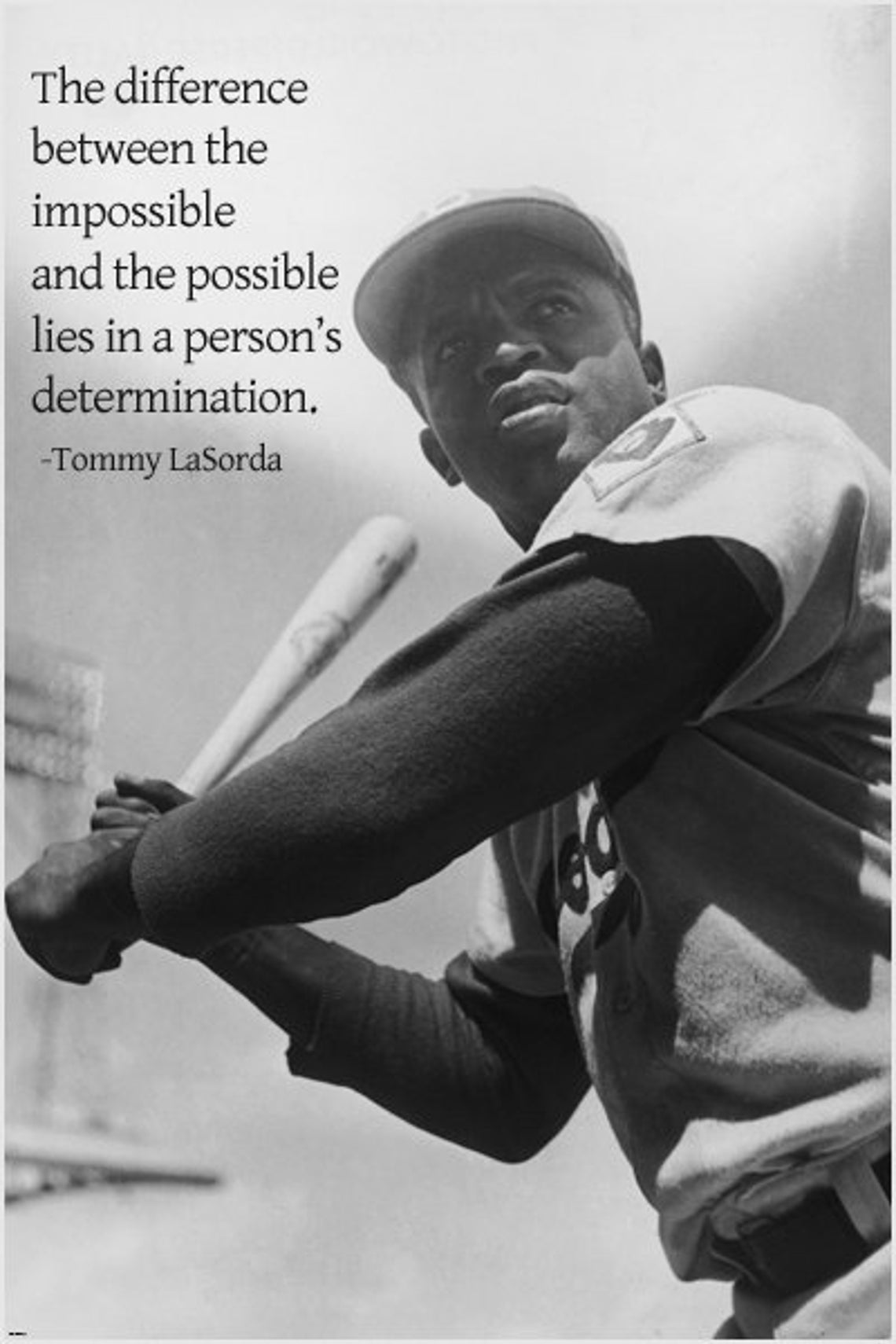 Jackie Robinson Poster With Tommy Lasorda Inspiration Motivation ...