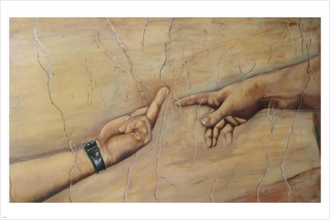 Decorative Fun Hilarious Atheist Version of Michelangelo Painting the ...