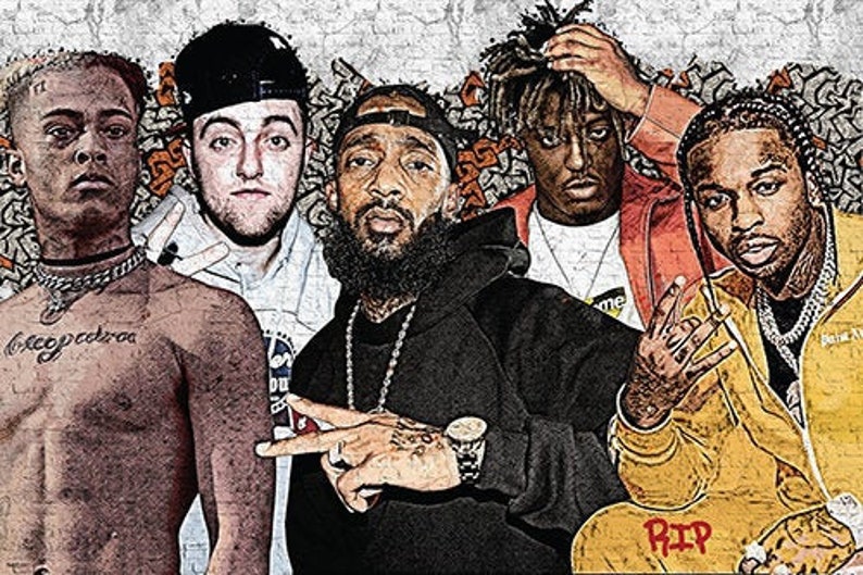 Famous Dead Rappers Poster Collage Home Decor Print Etsy Famous Dead Rappers Poster Collage Home Decor Print Etsy
