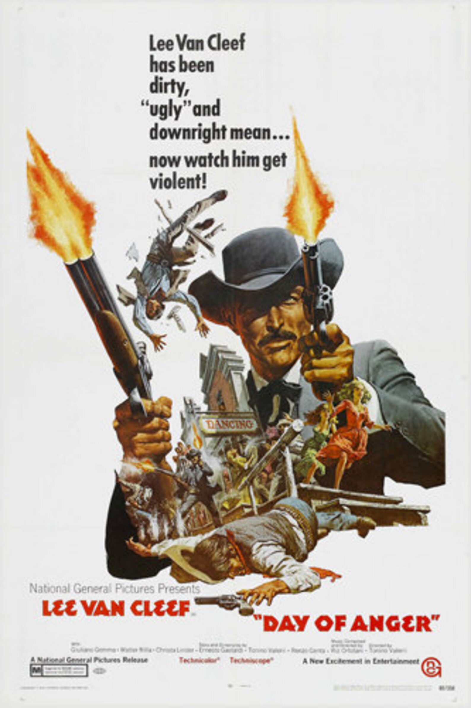 Decorative 1967 Ruthless Gunfighter Spaghetti Western Film Day of Anger ...