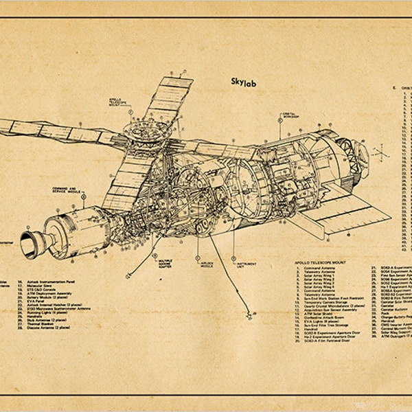 Nasa Blueprint - Etsy