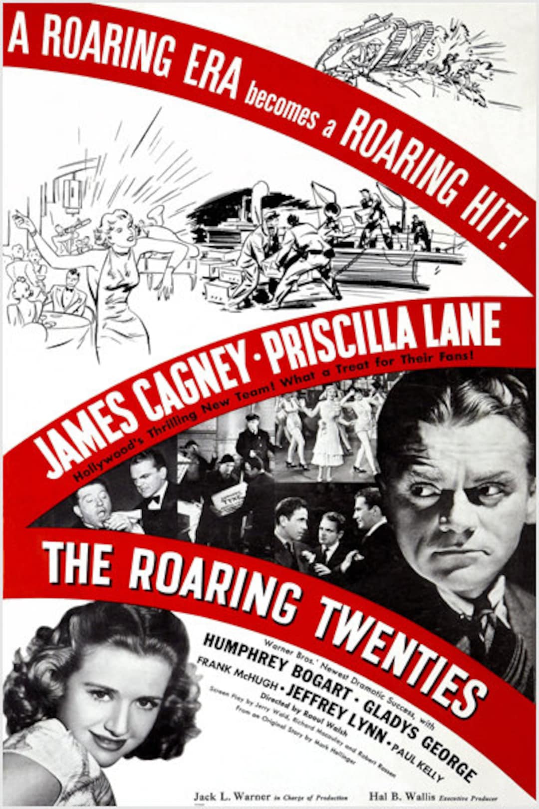 1939 Crime Drama Film the Roaring Twenties Classic Hollywood Movie ...