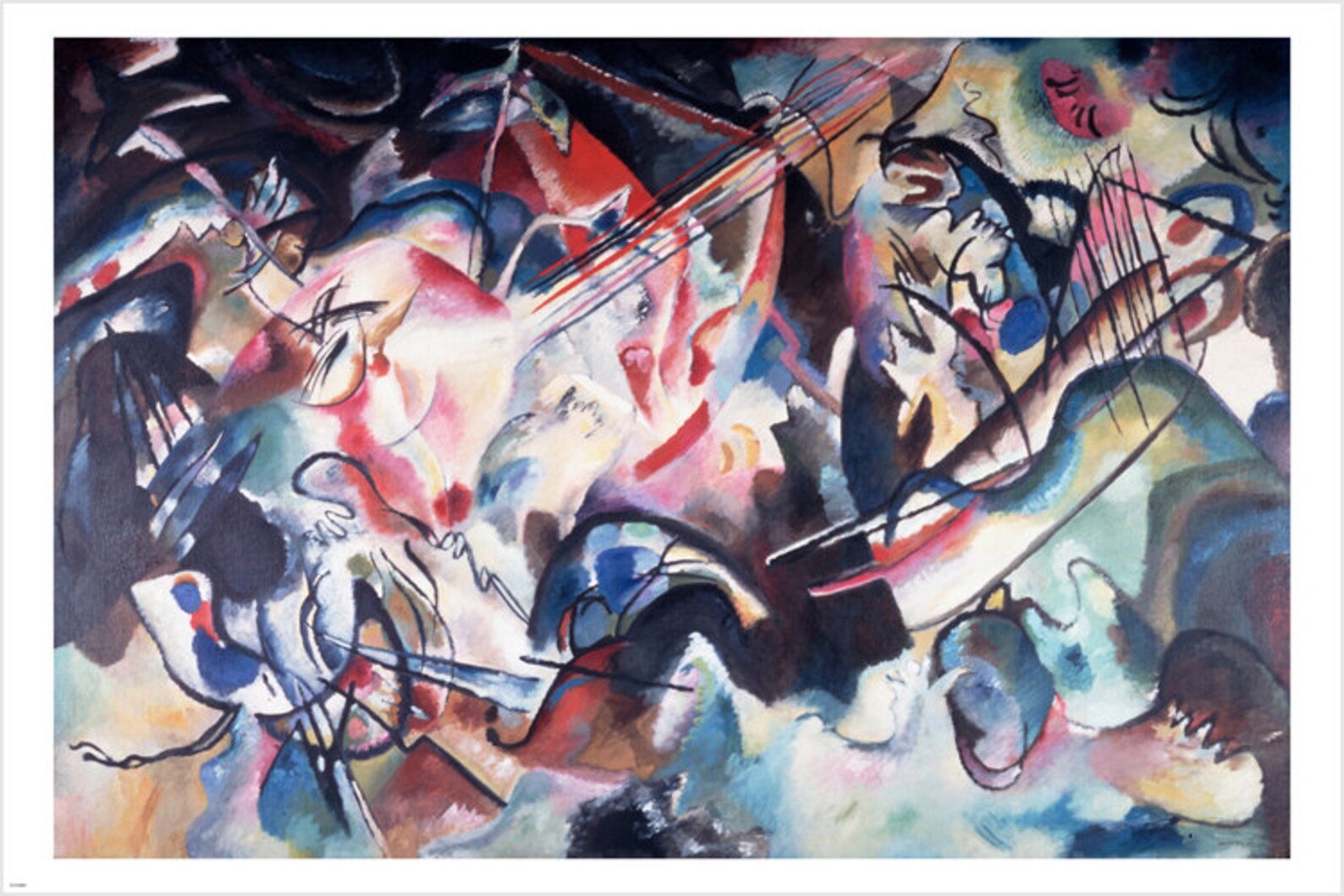 Vasily Kandinsky Composition Vi Fine Art Poster 24x36 Vibrant | Etsy