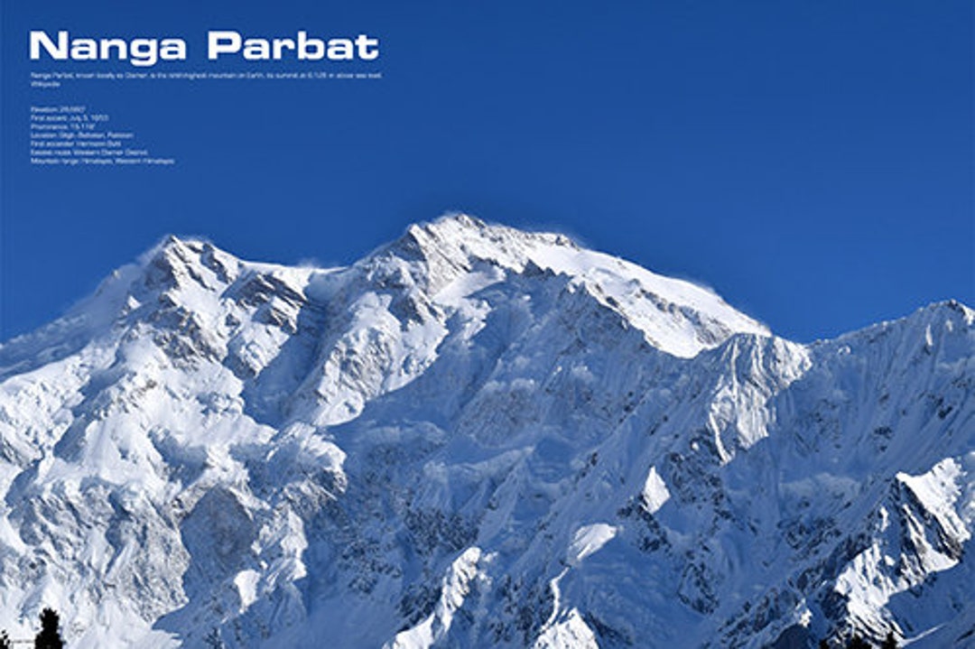 Nanga Parbat Pakistan Himalayas Ninth-highest Mountain Pick on Earth ...