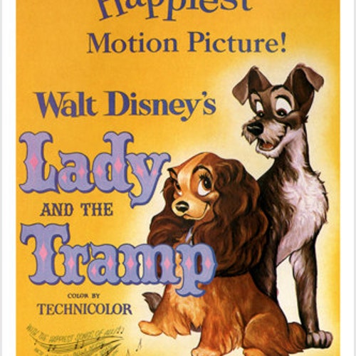 Classic Movie Animation Poster 1955 Vintage Cartoon Art Print - Etsy