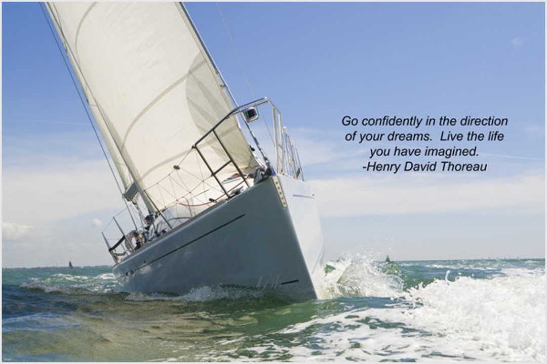 Sailboat Sailing Motivation Inspiration & Self Confidence Uplifting ...