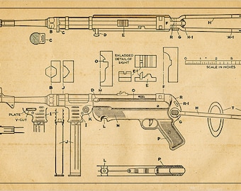 Sniper Rifle Blueprint - Etsy