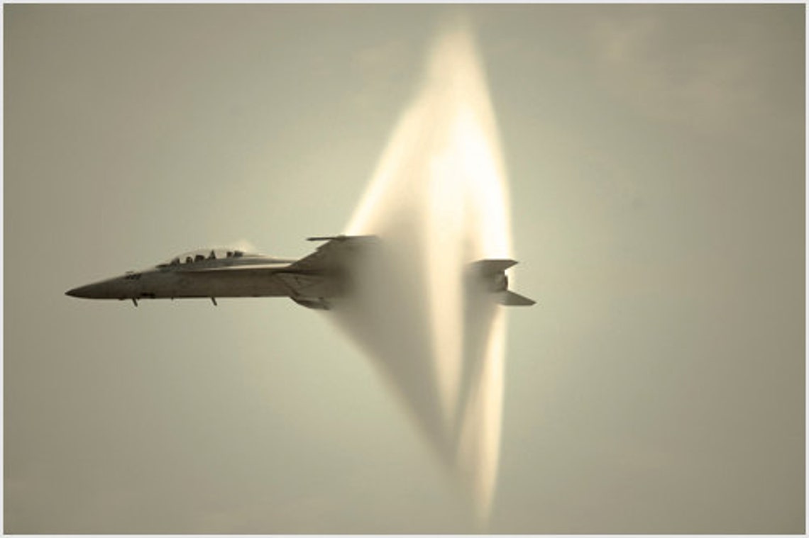 Sonic Boom Jet Plane Flying and Breaking the Speed of Sound Amazing ...