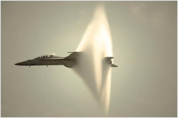 Sonic Boom Jet Plane Flying and Breaking the Speed of Sound - Etsy
