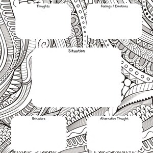CBT Worksheets Cognitive Distortions and Coping Skills Worksheet Bundle ...