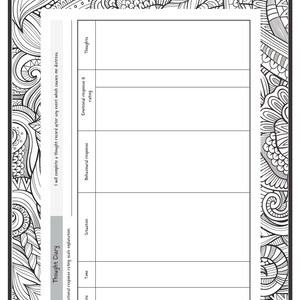 CBT Worksheets Cognitive Distortions Bundle Within Mindfulness Coloring ...